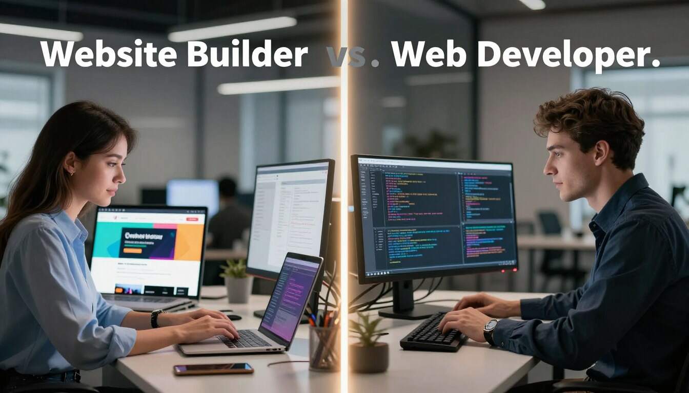 Website Builder vs Web Developer